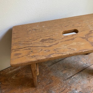 Antique Mustard Primitive Step Stool - Etsy
