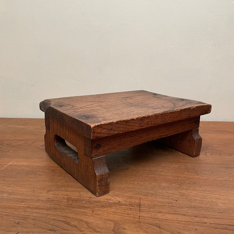 Small Antique Stool - Etsy