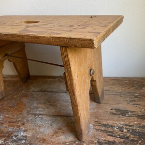 Antique Mustard Primitive Step Stool - Etsy