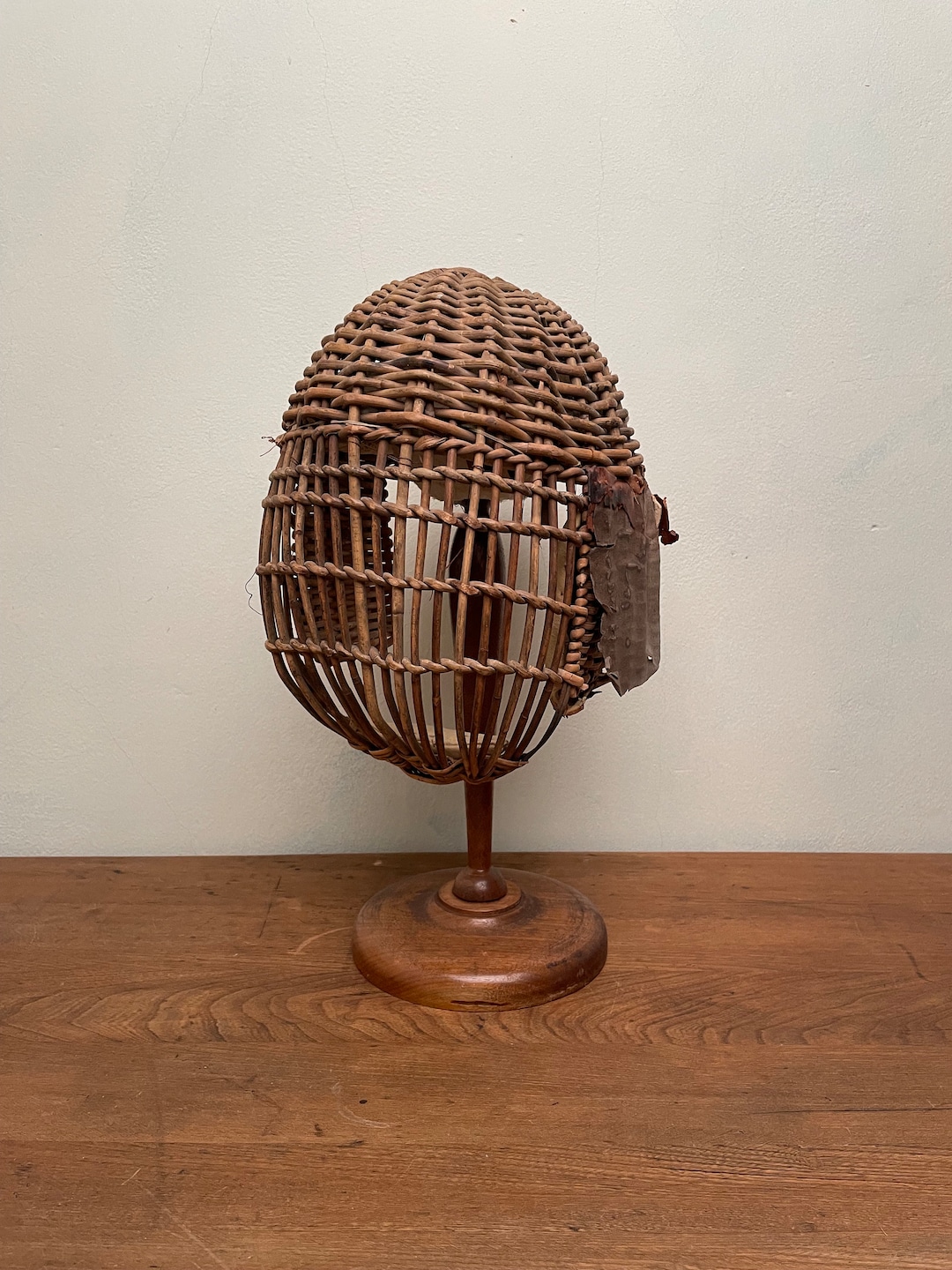 Antique 1920’s Japanese Wicker Kendo Mask With Leather Trim - Etsy