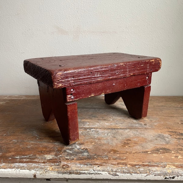 Red Stool - Etsy