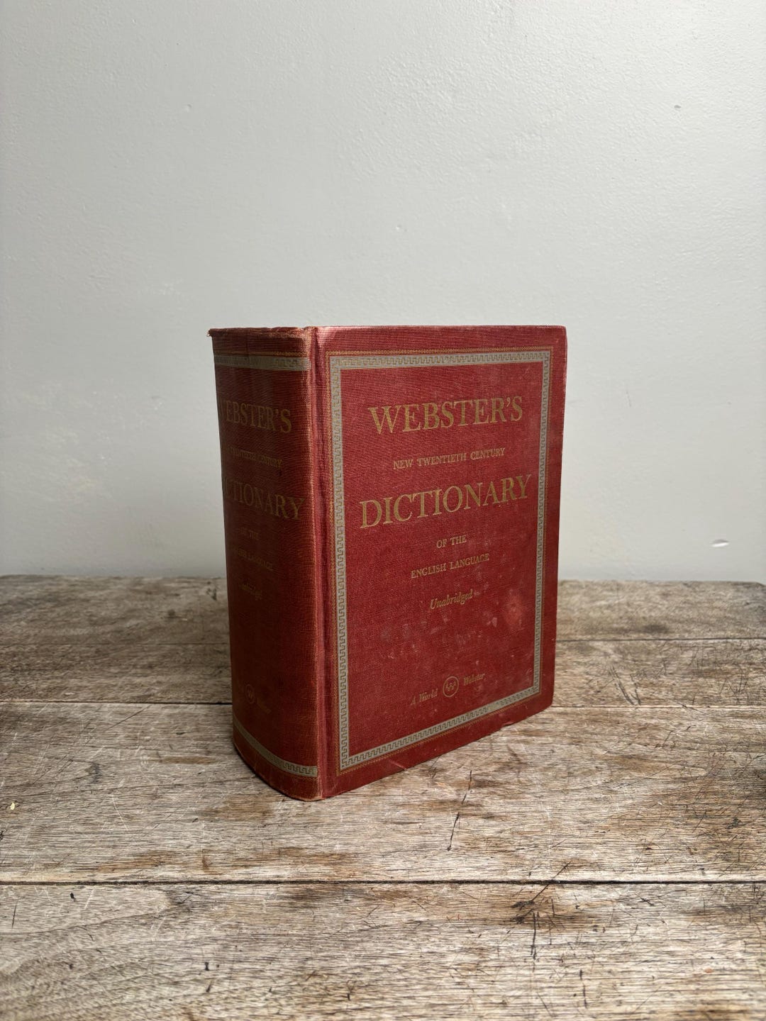 Vintage Large Webster’s Unabridged New Twentieth Century Dictionary ...