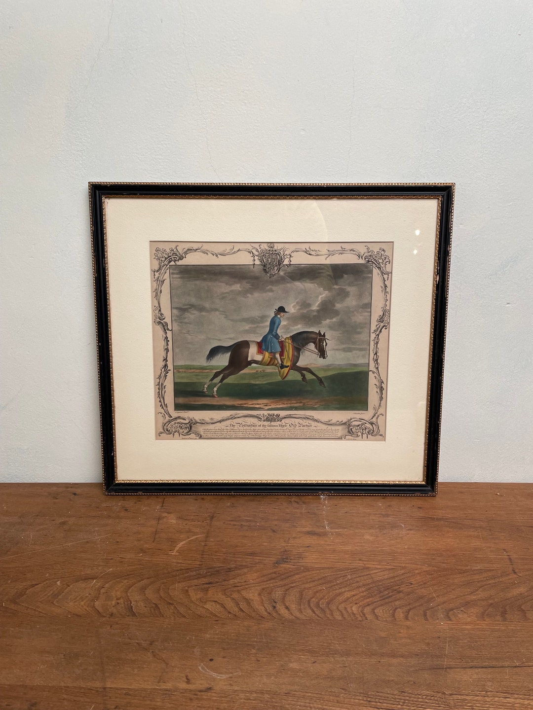 Antique 18th Century the Portraiture of the Famous Horfe Old Partner ...