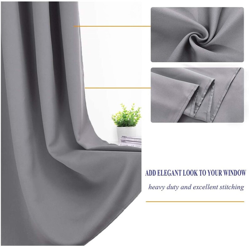 Complete Blackout Thermal Insulated Window Curtain Grommet - Etsy