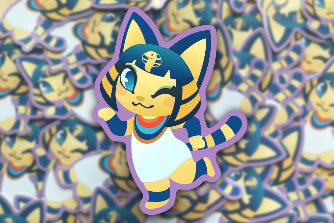Ankha Vinyl Sticker Animal Crossing Villager Inspired Die-cut Decal for ...