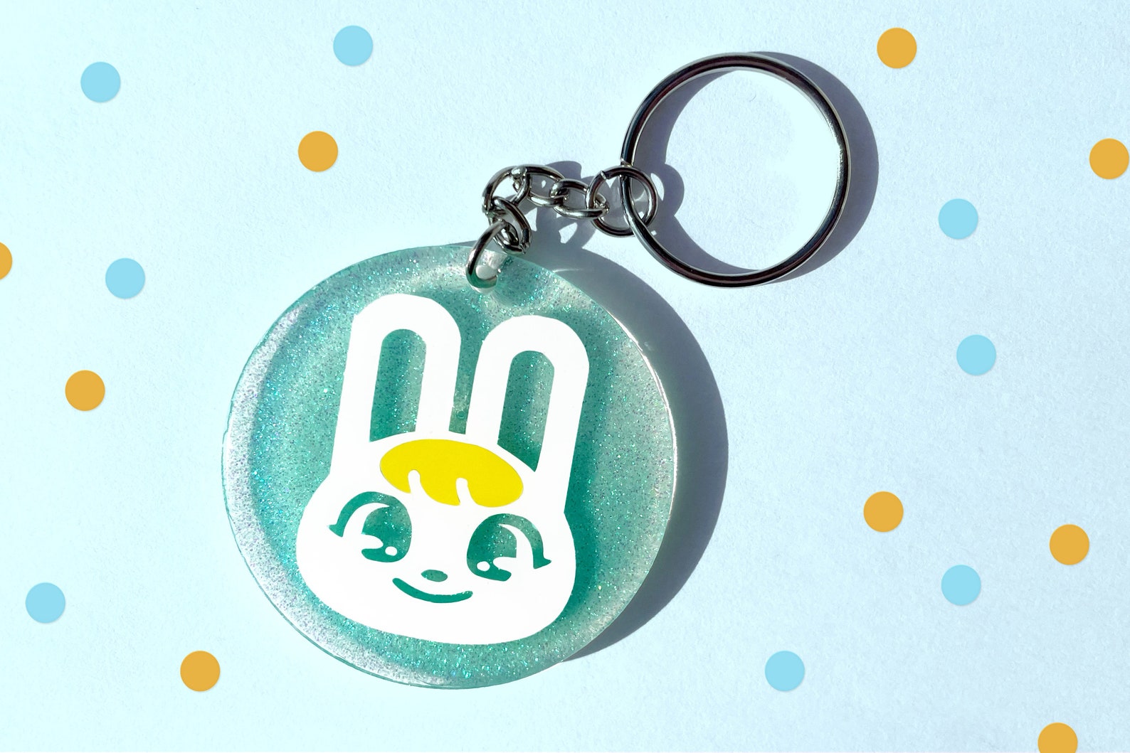 Handmade Sasha Bunny Keychain Animal Crossing ACNH - Etsy