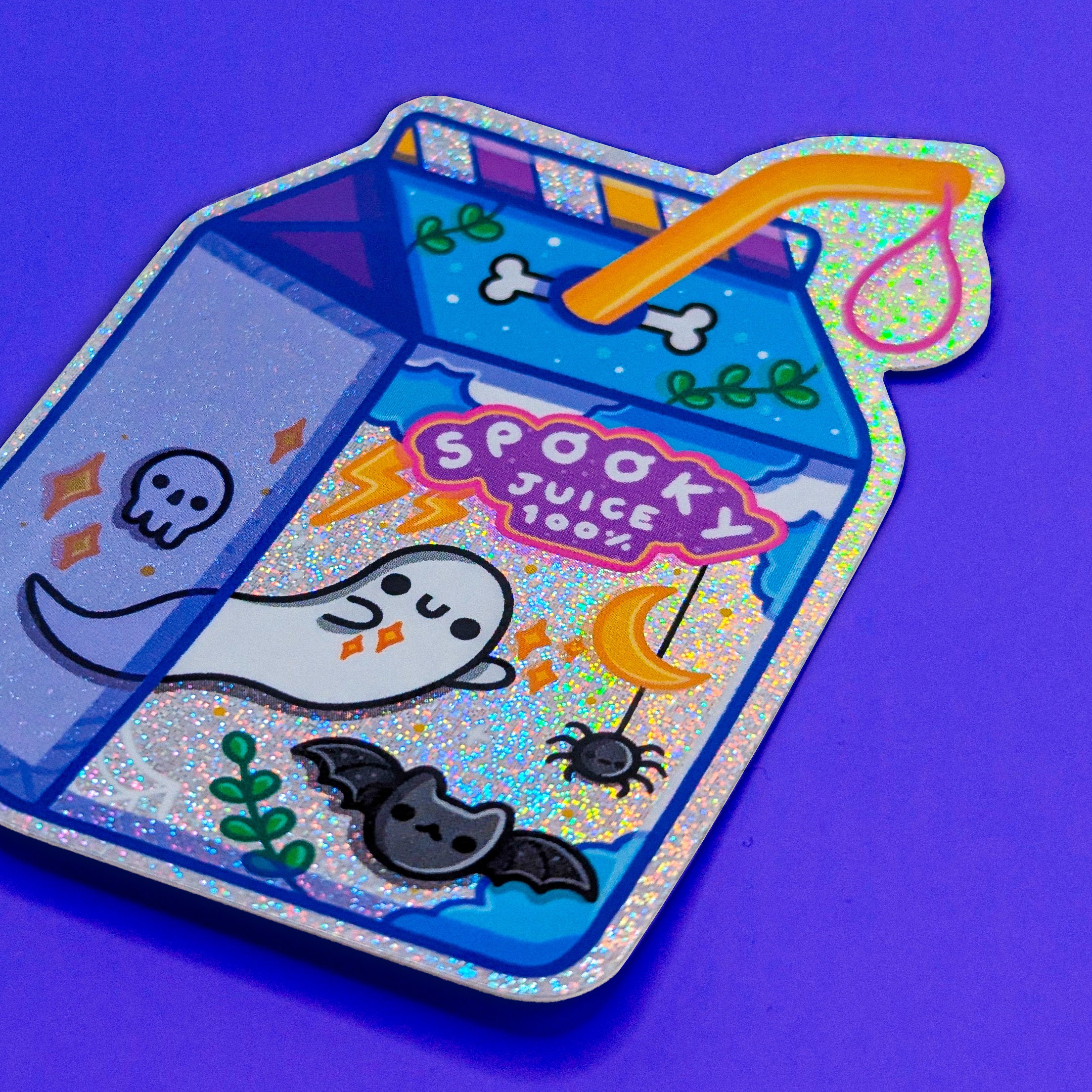 Spooky Juice Glitter Sticker - Halloween - Colourful Sticker - Laptop ...