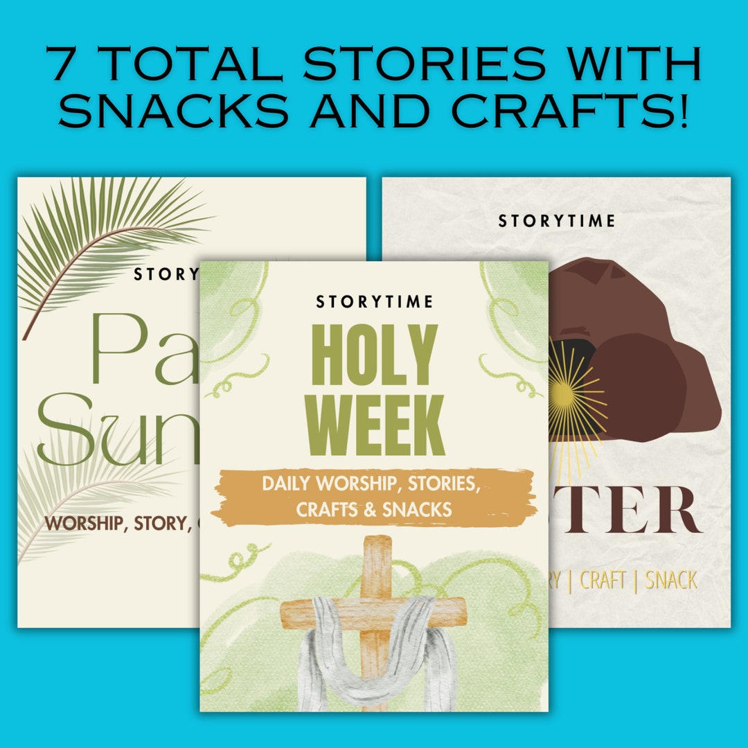 Easter Story Time BUNDLE, Story Scripts for Palm Sunday, Holy Week, and ...
