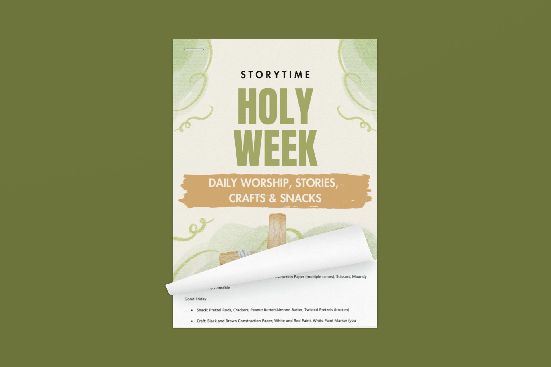 Holy Week Story Time, Story Script, Craft and Snack Ideas for Holy Week ...