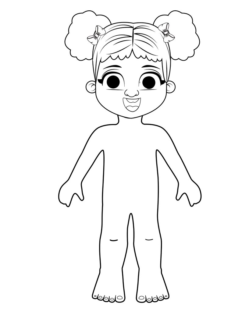 Human Body Printable Paper Dolls Kids Science Gift. | Etsy Ireland