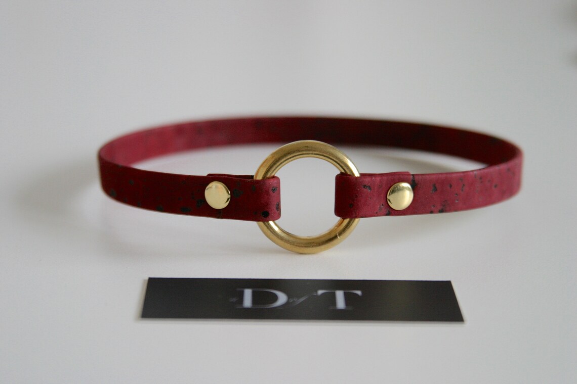 Cork ID Tag Collar Colour Options Available - Etsy