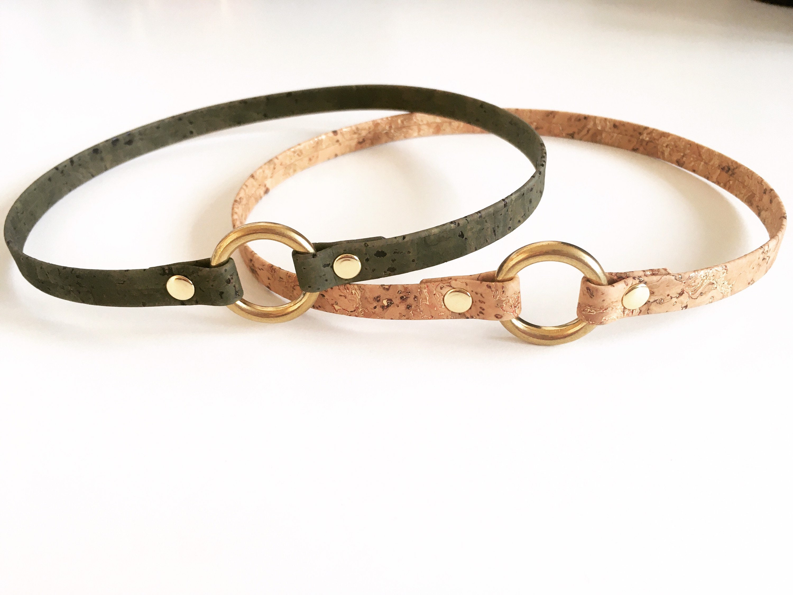 Cork ID Tag Collar Colour Options Available - Etsy
