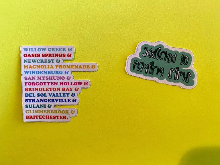 Super Fun Game Stickers All of Your Favorite Characters | Etsy