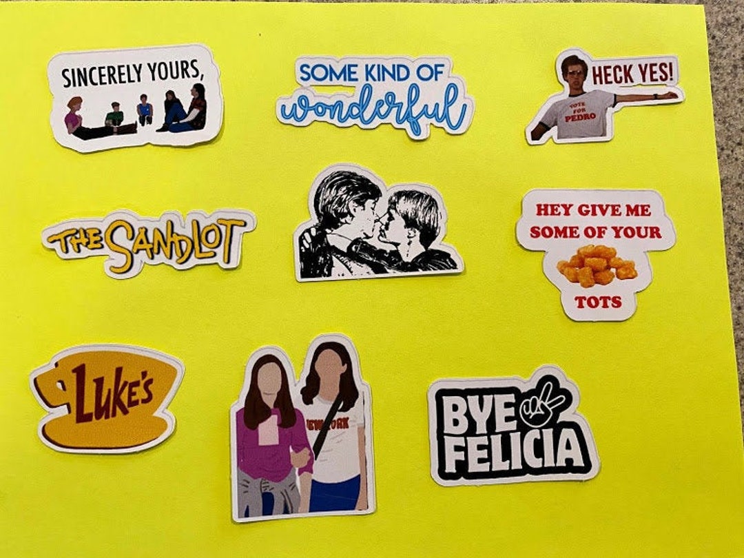 Fun Old Movie and Tv Show Stickers!! Great for Hydroflasks ...