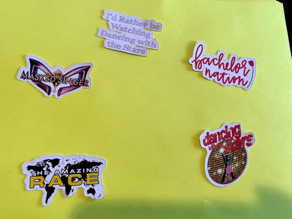 Reality Tv Shows Stickers the Amazing Race Dancing With the | Etsy