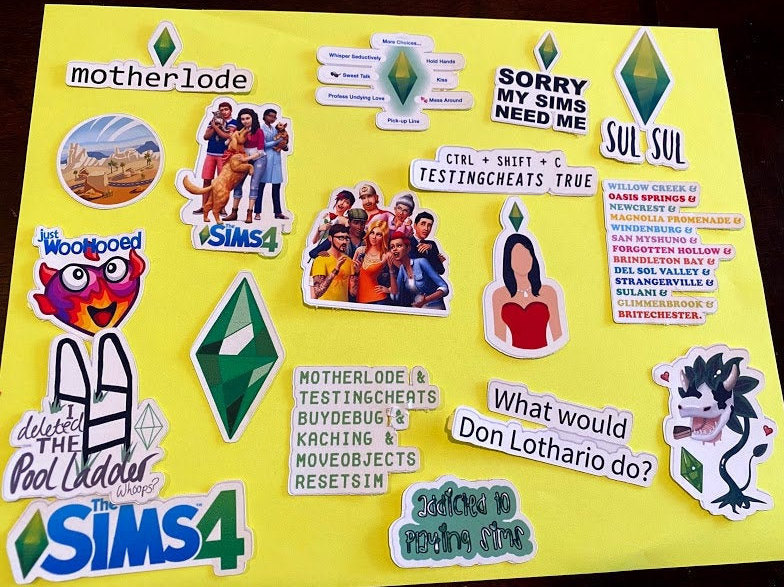 Super Fun Game Stickers All of Your Favorite Characters | Etsy