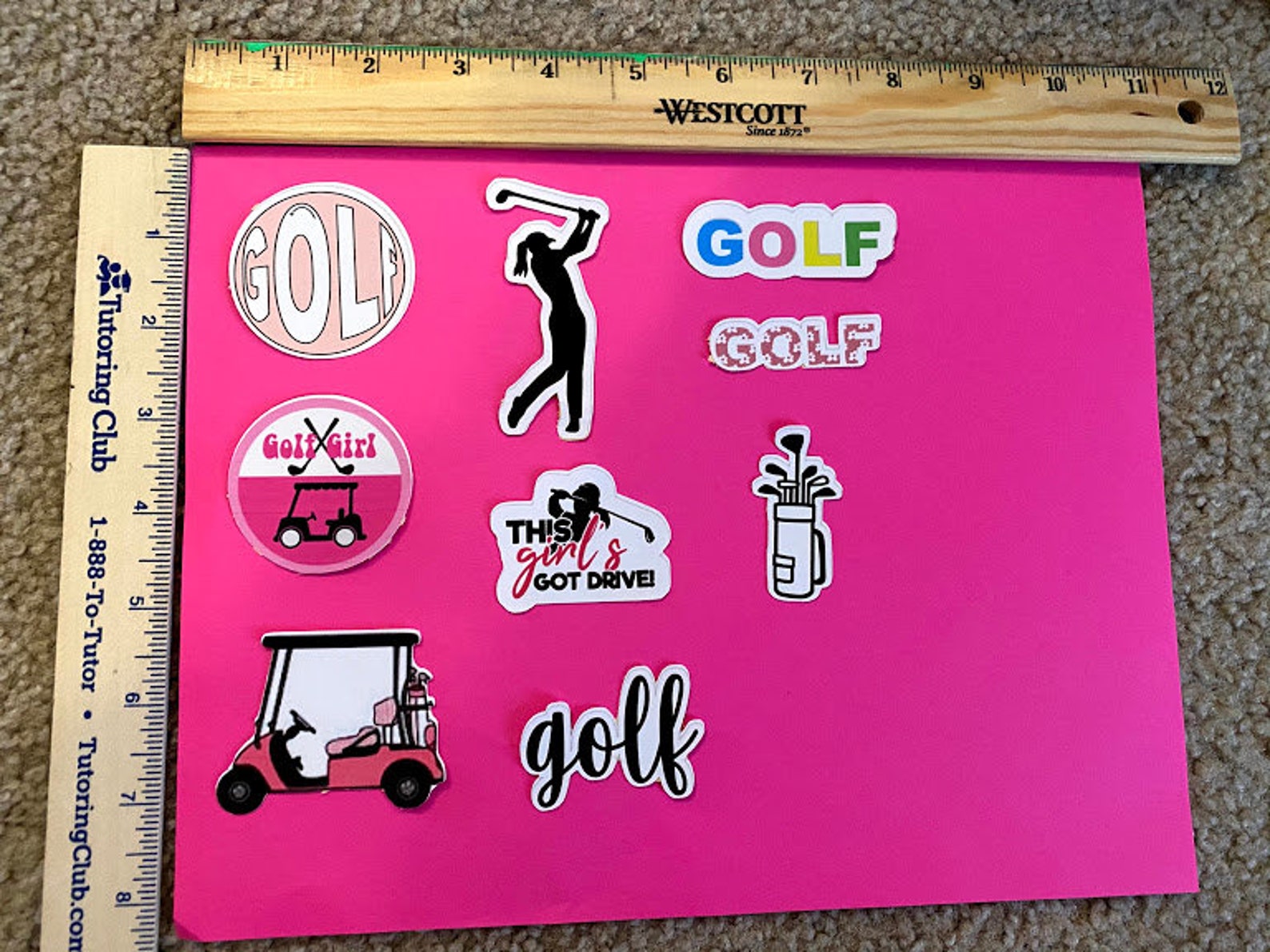 Girls Golf Stickers Golf Bag Golf Cart Golf Clubs Golf - Etsy