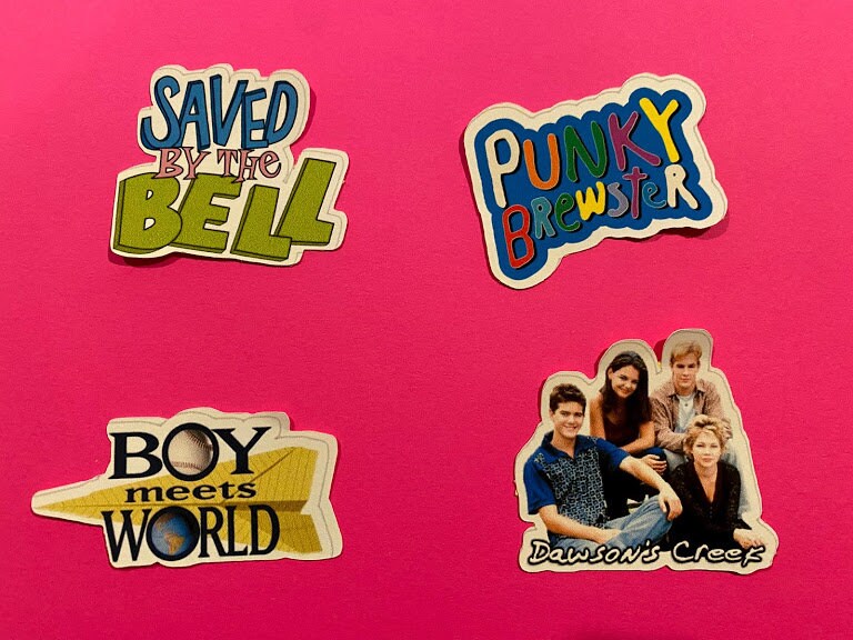 Fun Tv show stickers Old and New vinyl tv show stickers | Etsy