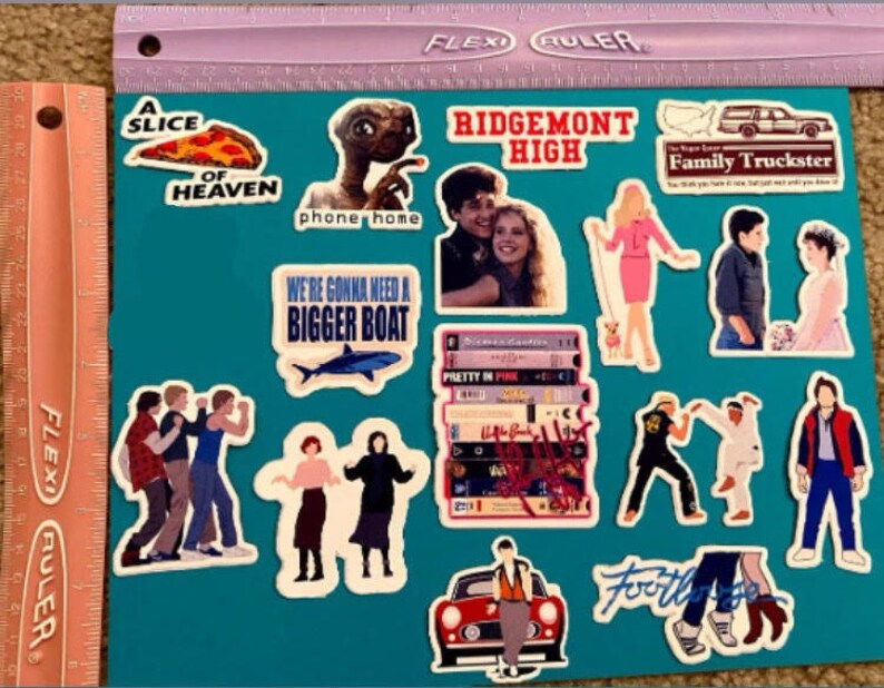 80's Movies Stickers! All Your Favorites From the 80's! Waterproof ...