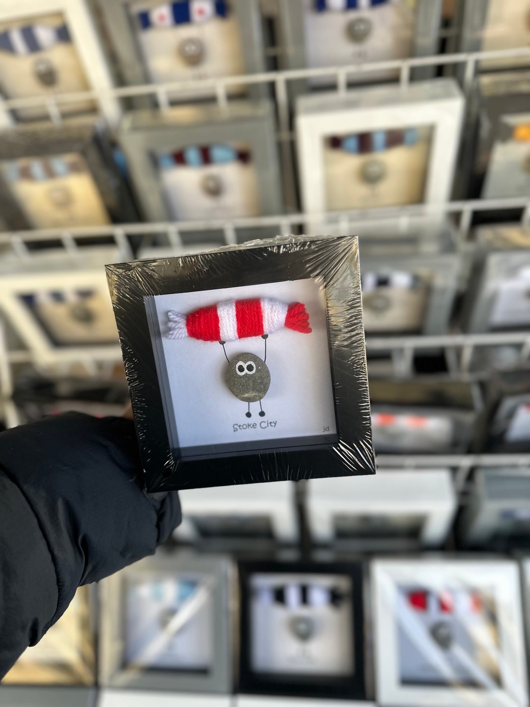 Stoke Frame- Stoke Fan, Stoke Gift, Football Fan, Football Scarf ...