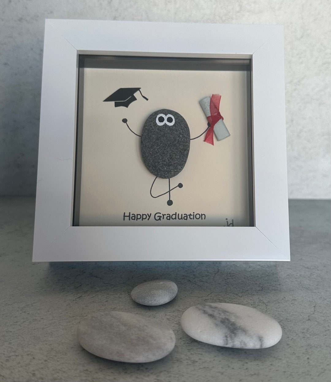 Graduation Frame Graduate, Graduation, Graduation Gift, Pebble Art ...