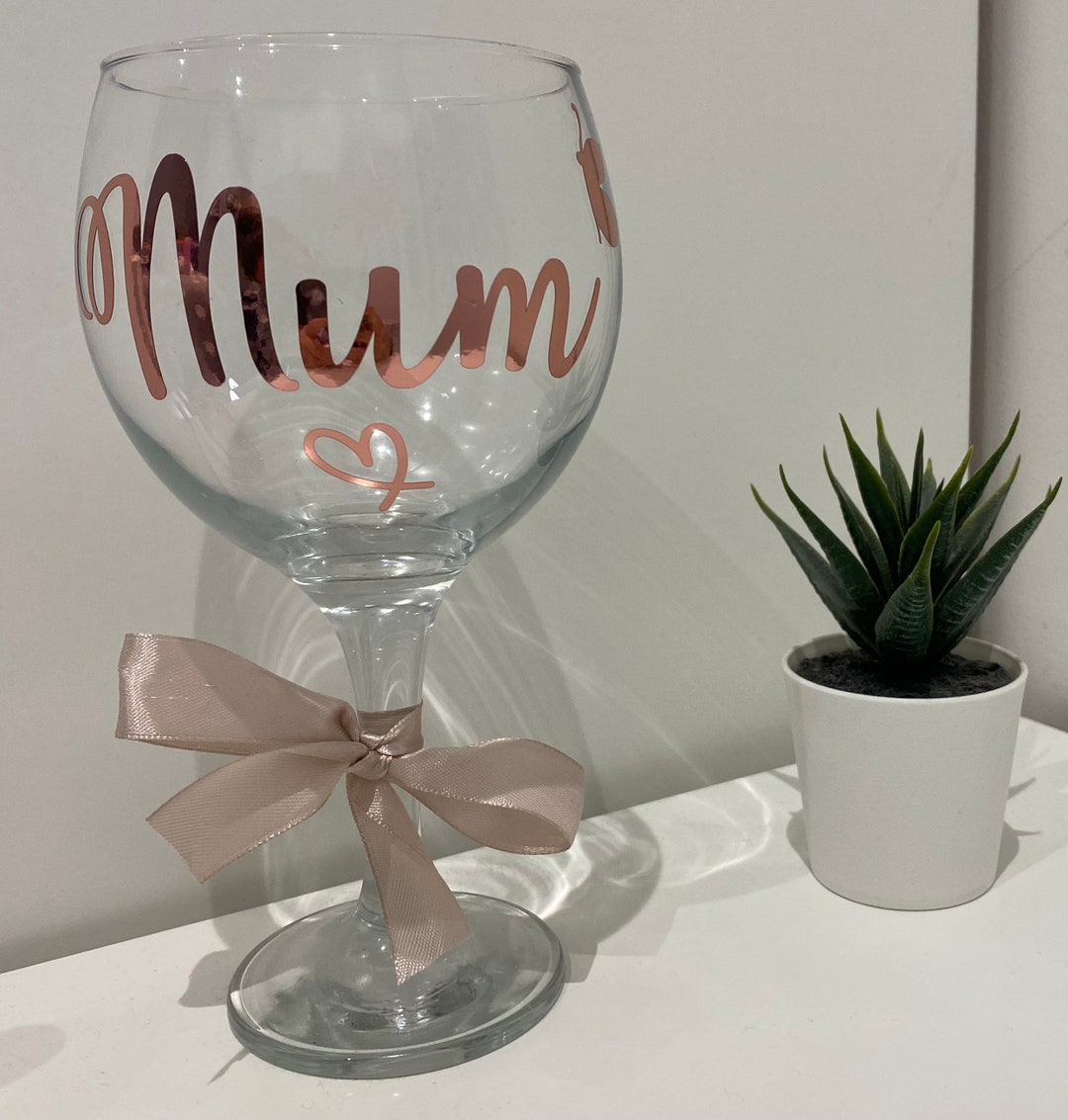 Mum Glass Personalised Glass, Wine Glass, Gin Glass, Beer Glass ...