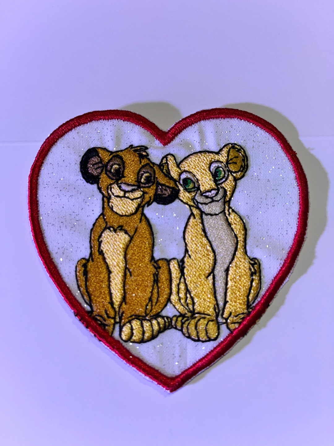 Simba and Nala Lion King Disney Iron on Patch - Etsy