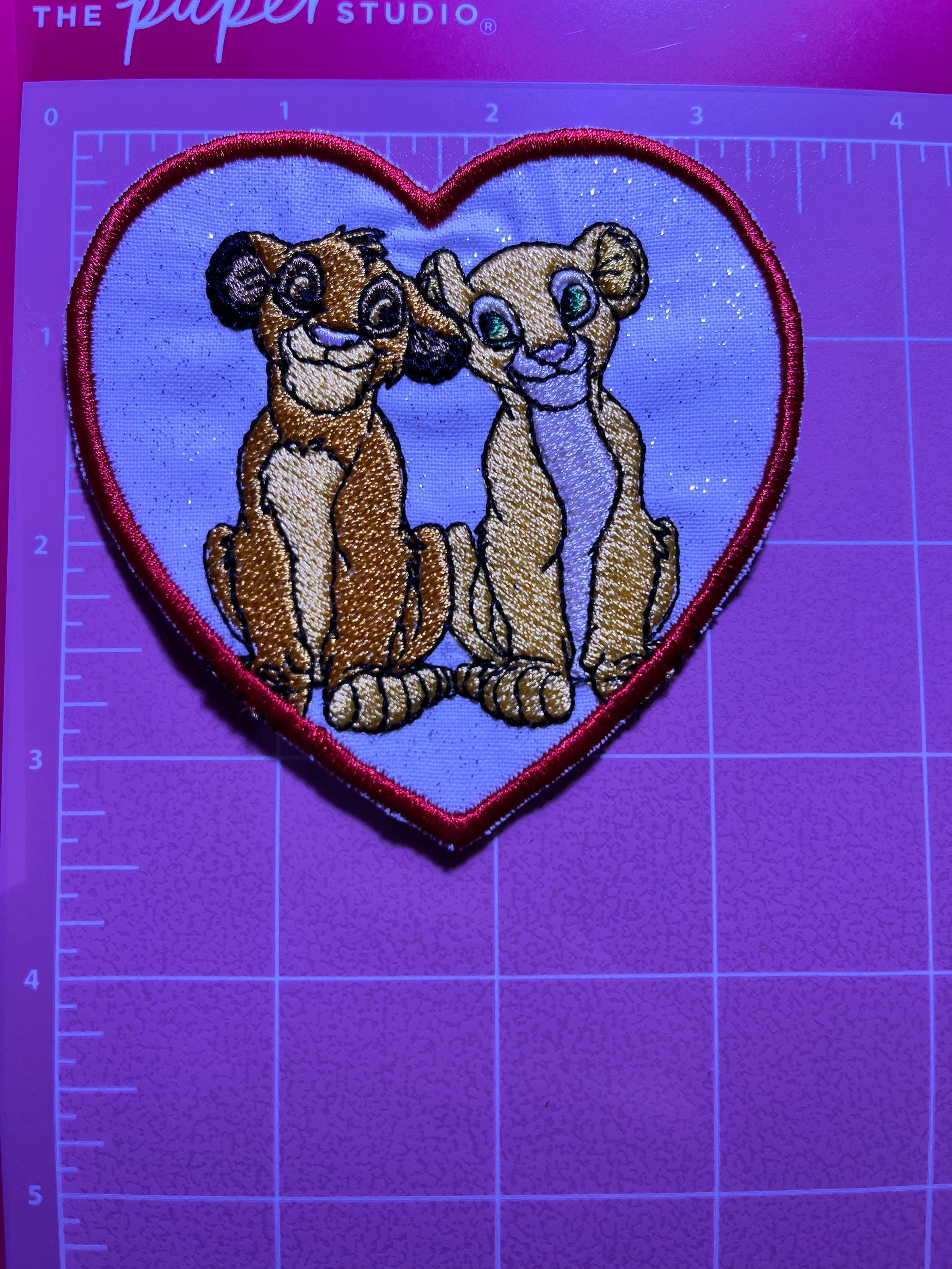 Simba and Nala Lion King Disney Iron on Patch - Etsy