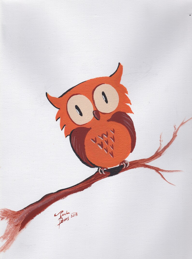 Eule Kunstdruck Eule Kinder Kunst Eule Kunst Kind Kunst - Etsy.de