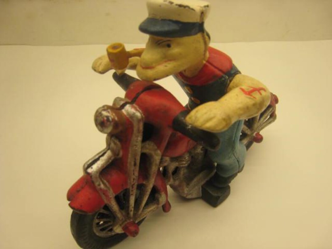 Popeye Vintage Patrol Motorcycle / Heavy Cast Iron / to Cool - Etsy