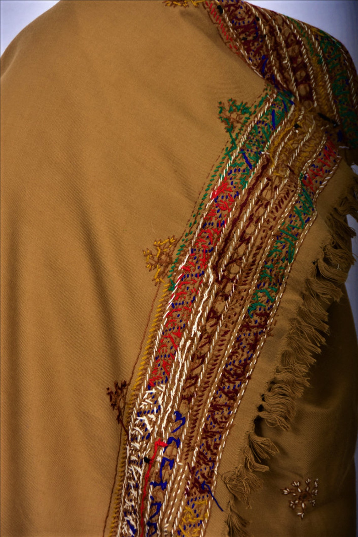 Baluchi Hand Embroidered Shawl Wrap Mirror Work - Etsy