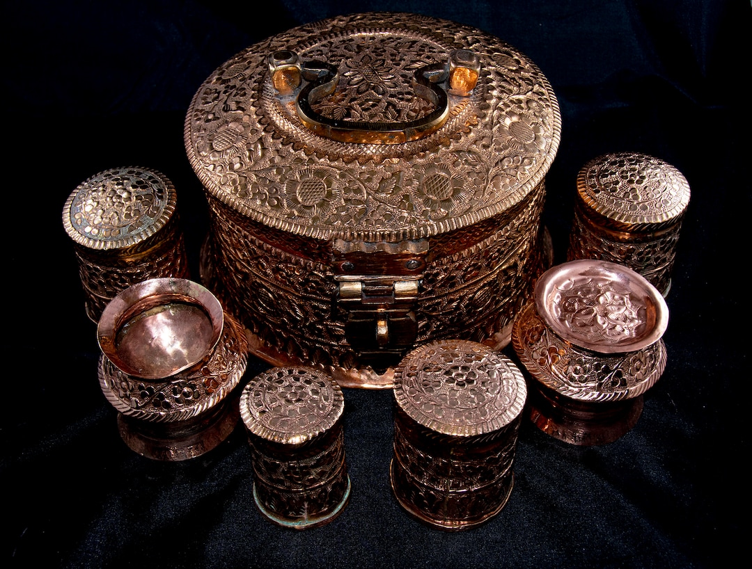 Vintage Copper Paan Dan - 19th Century - Complete Set - RARE FIND - Etsy
