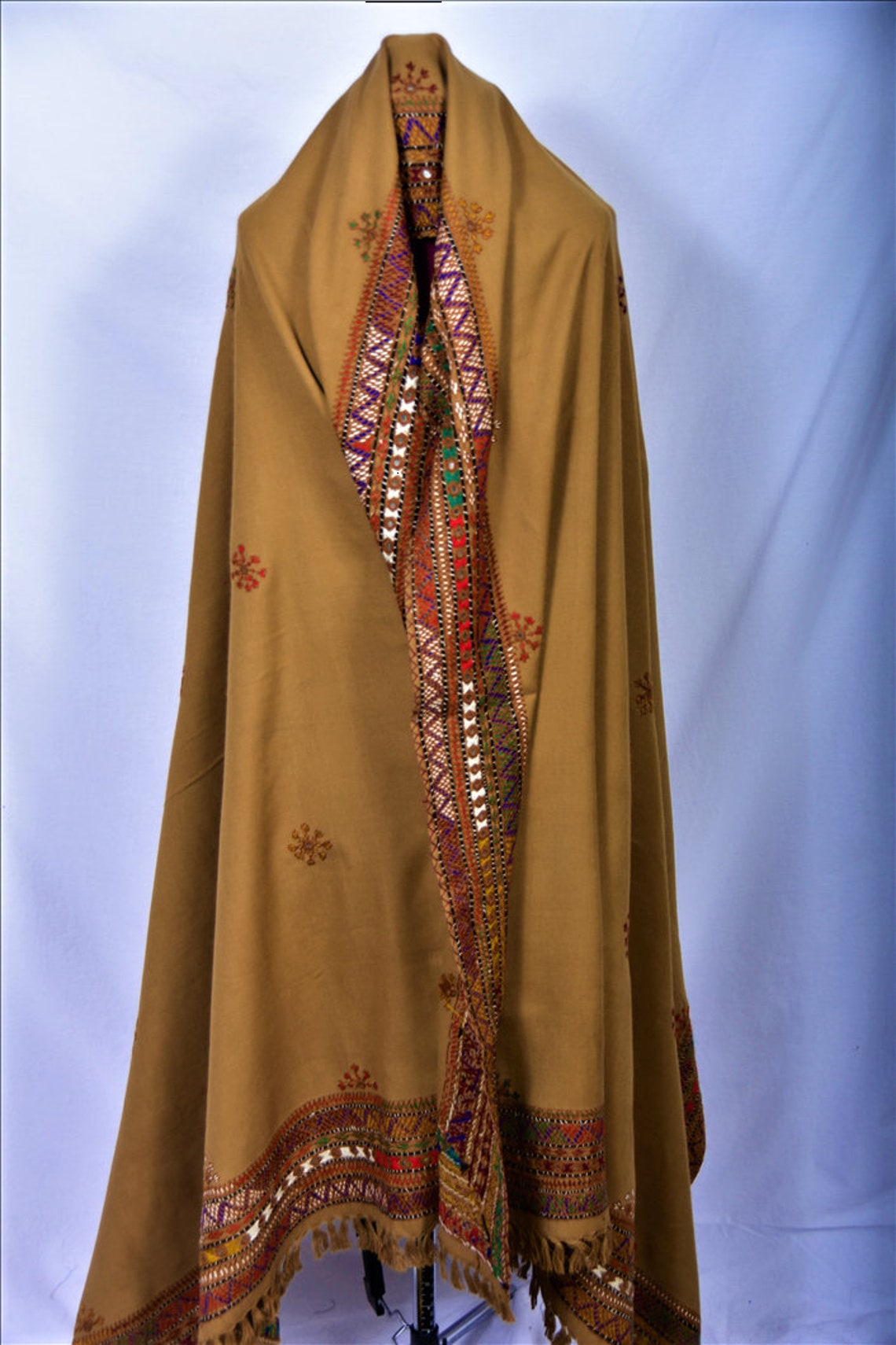 Baluchi Hand Embroidered Shawl Wrap Mirror Work - Etsy