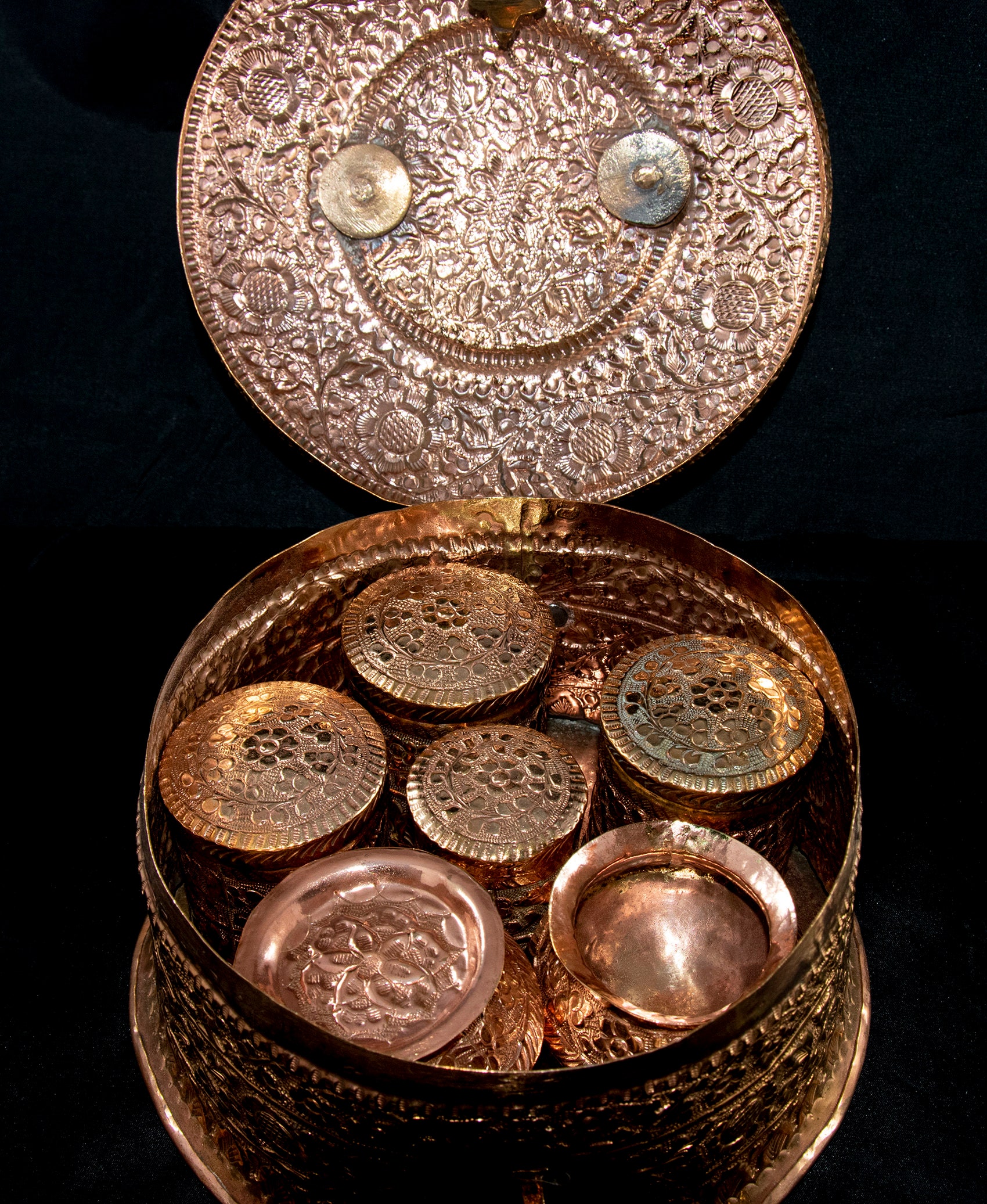 Vintage Copper Paan Dan - 19th Century - Complete Set - RARE FIND - Etsy