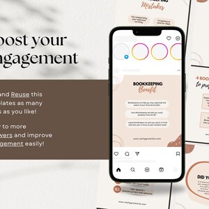 30 Bookkeepers Instagram Templates | Editable Canva Templates ...