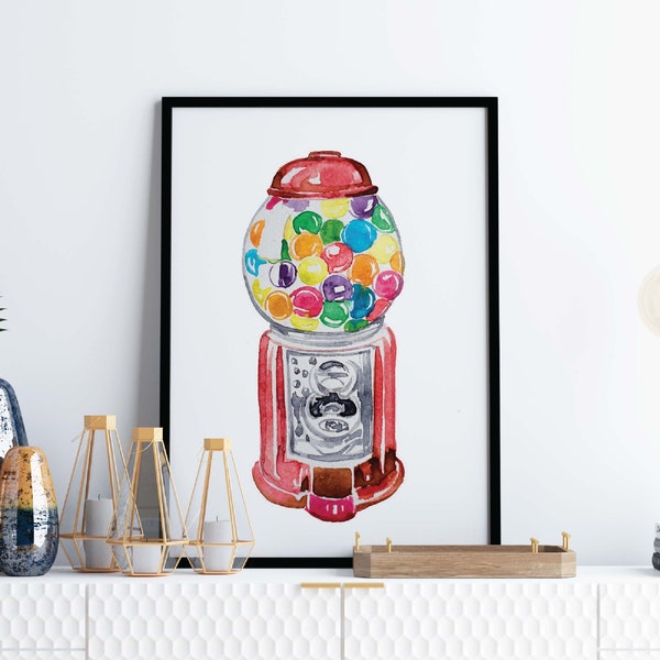 Gumball Machine Wall Art - Etsy