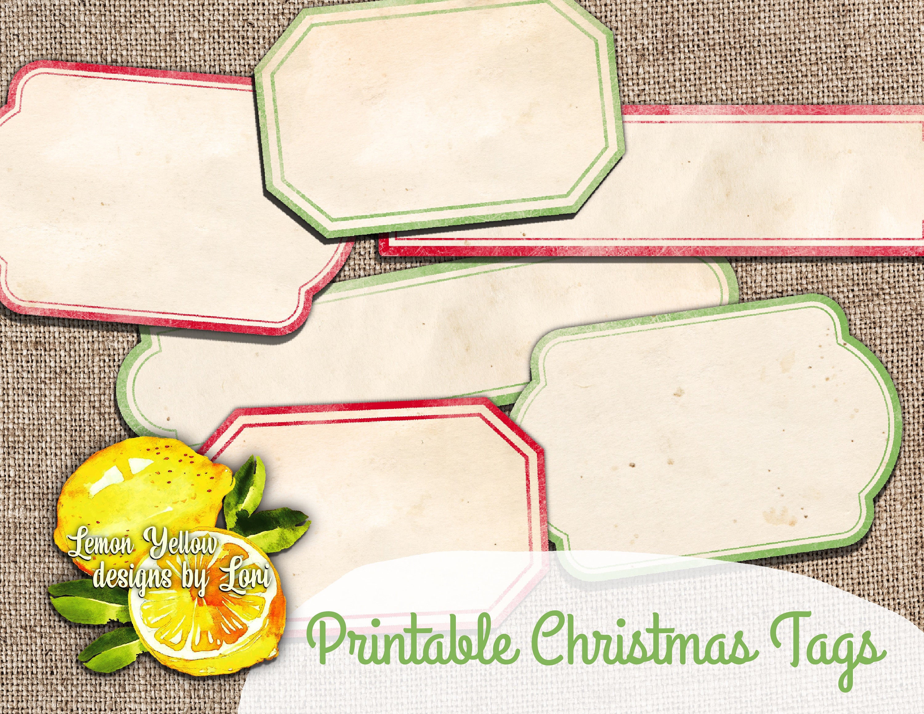 Printable Vintage Gummed Labels Dennison Inspired Tags for - Etsy