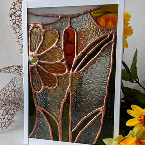 Blooming Spring Flowers Spring Summer Art Stained Glass Indoor Outdoor ...