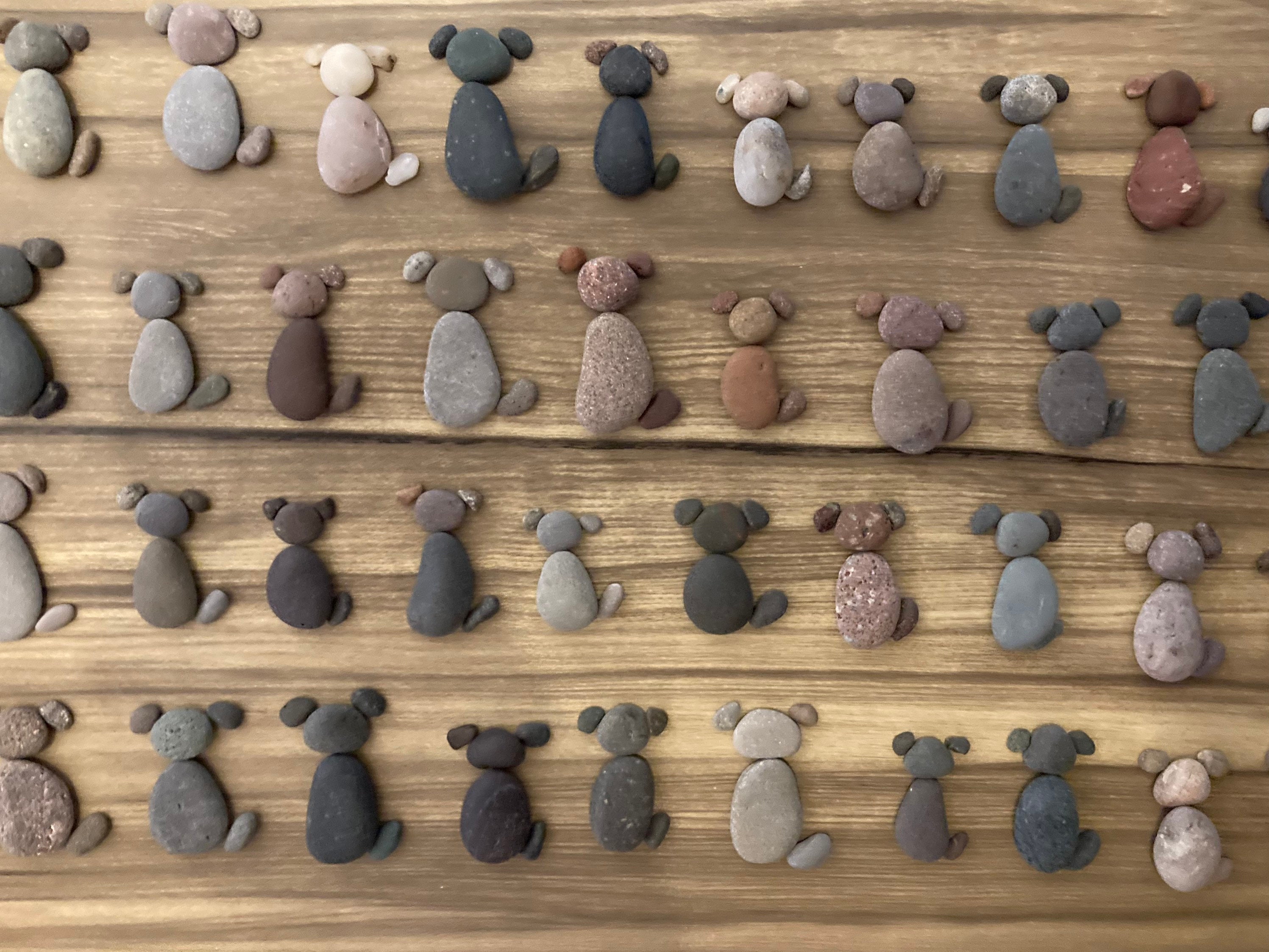 5 Pebble Dogs Pebble Art Supply Pebble Dogs Pebble Bodies - Etsy UK