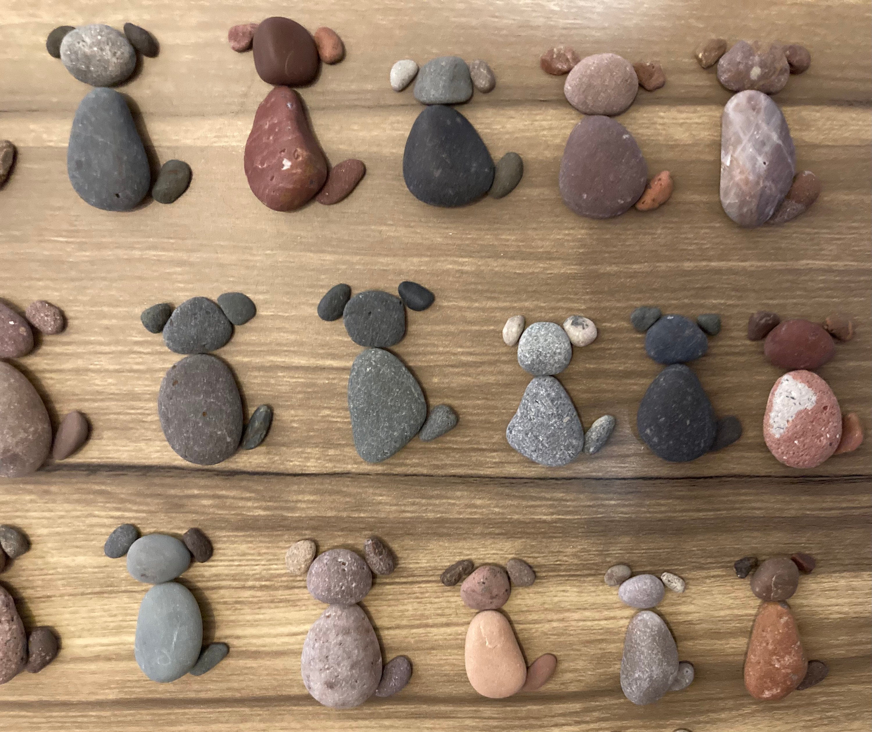 5 Pebble Dogs Pebble Art Supply Pebble Dogs Pebble Bodies - Etsy UK