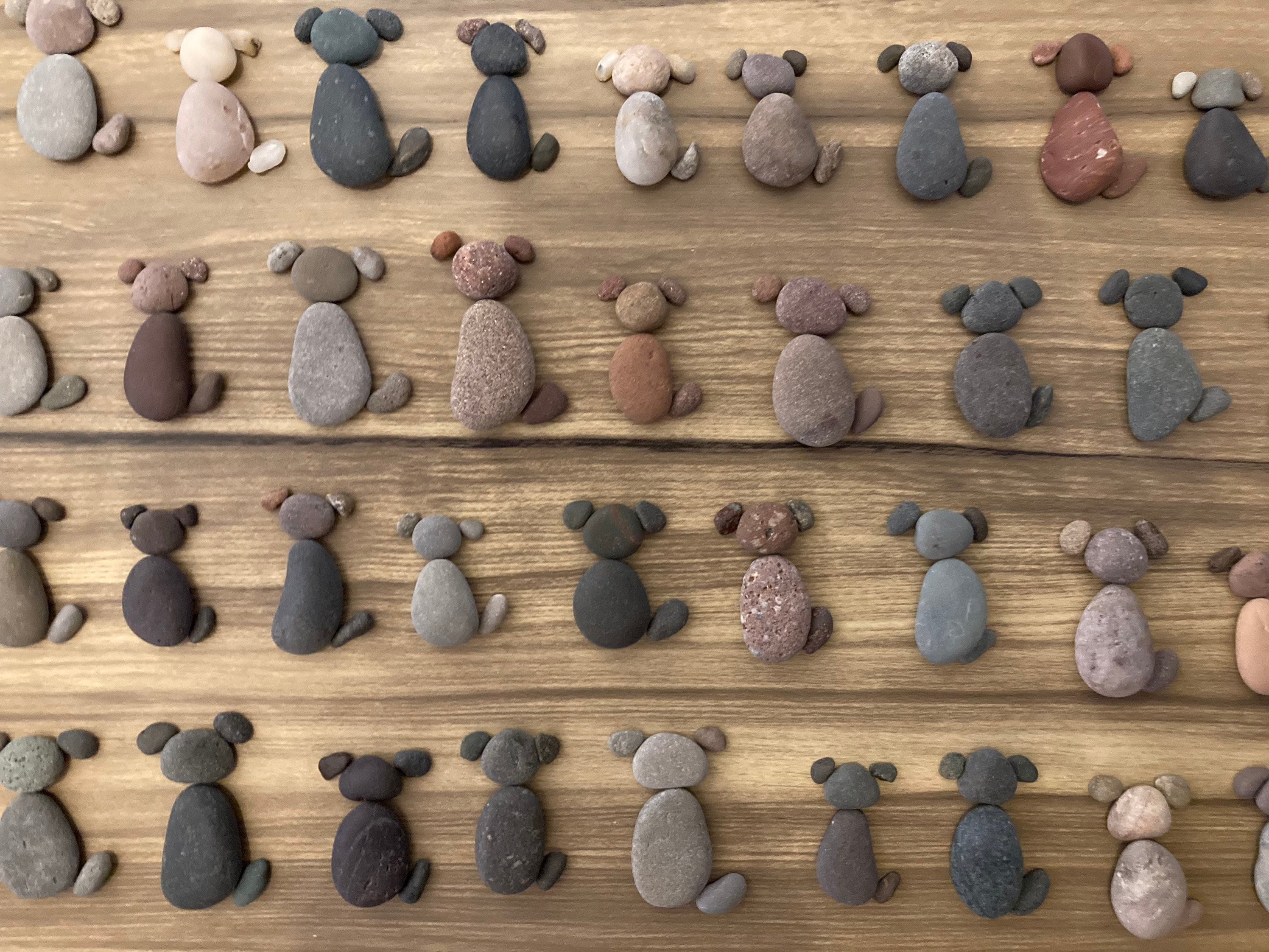 5 Pebble Dogs Pebble Art Supply Pebble Dogs Pebble Bodies - Etsy UK