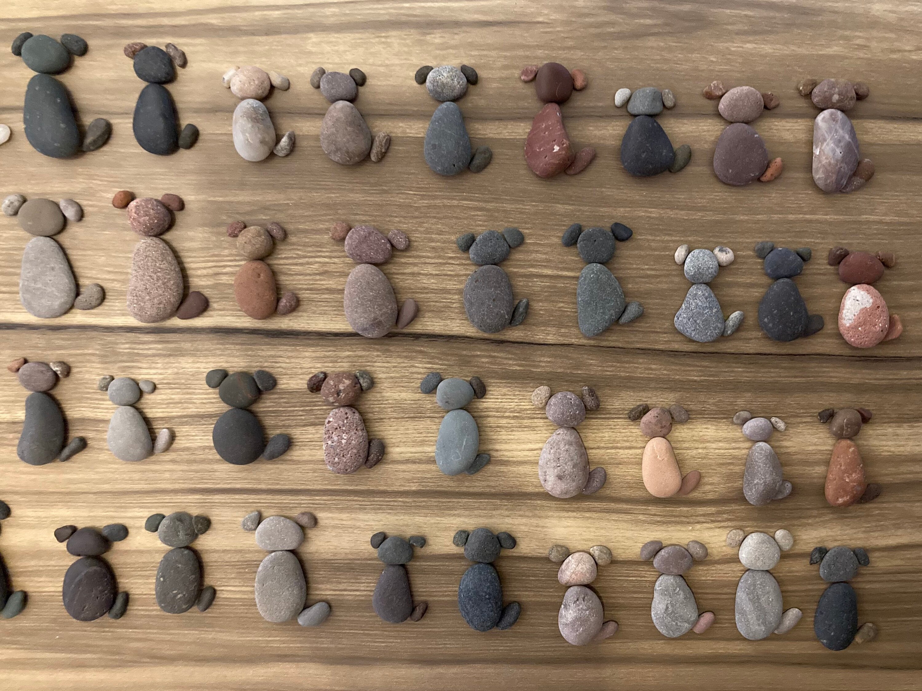 5 Pebble Dogs Pebble Art Supply Pebble Dogs Pebble Bodies - Etsy UK