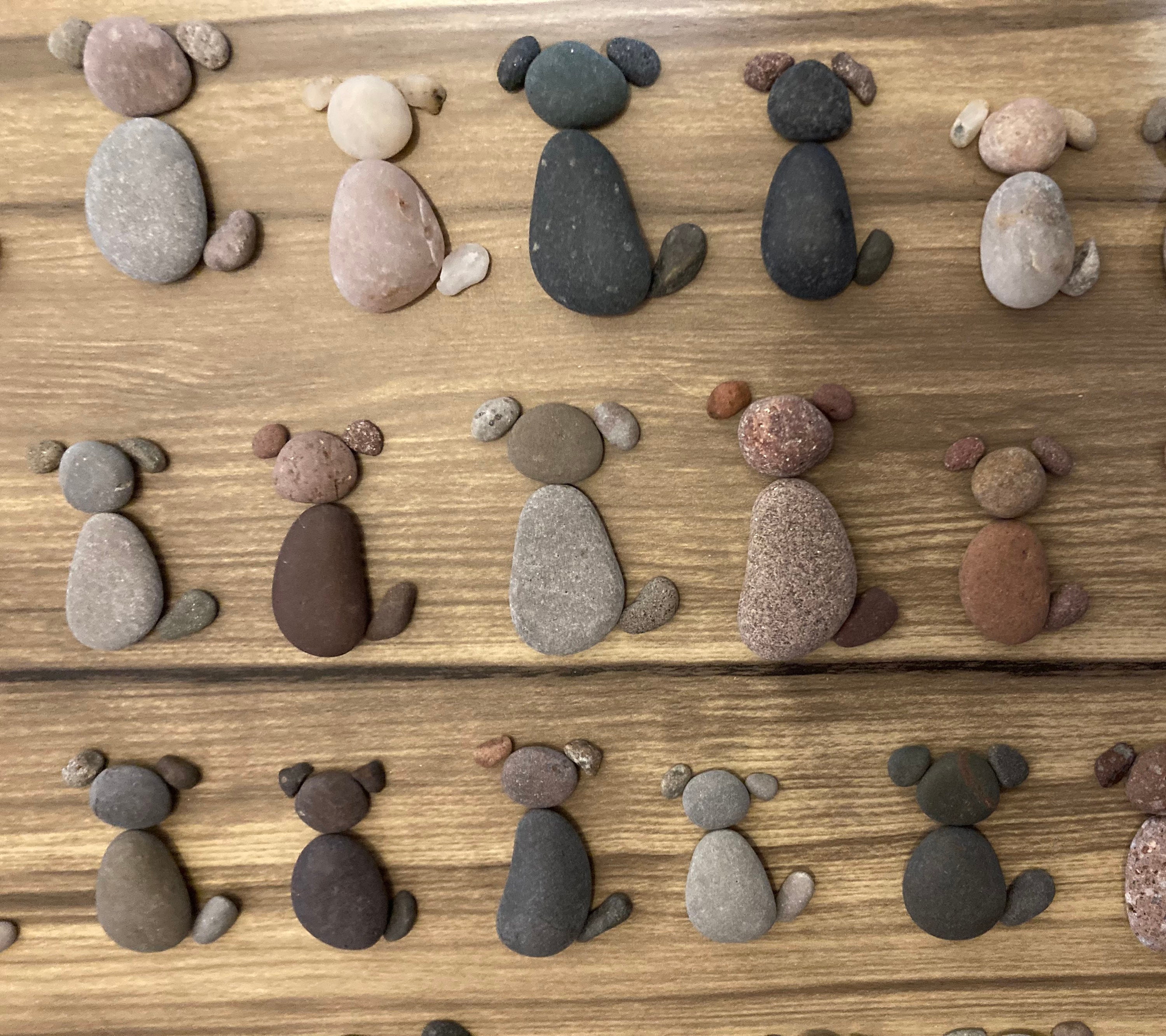 5 Pebble Dogs Pebble Art Supply Pebble Dogs Pebble Bodies - Etsy UK