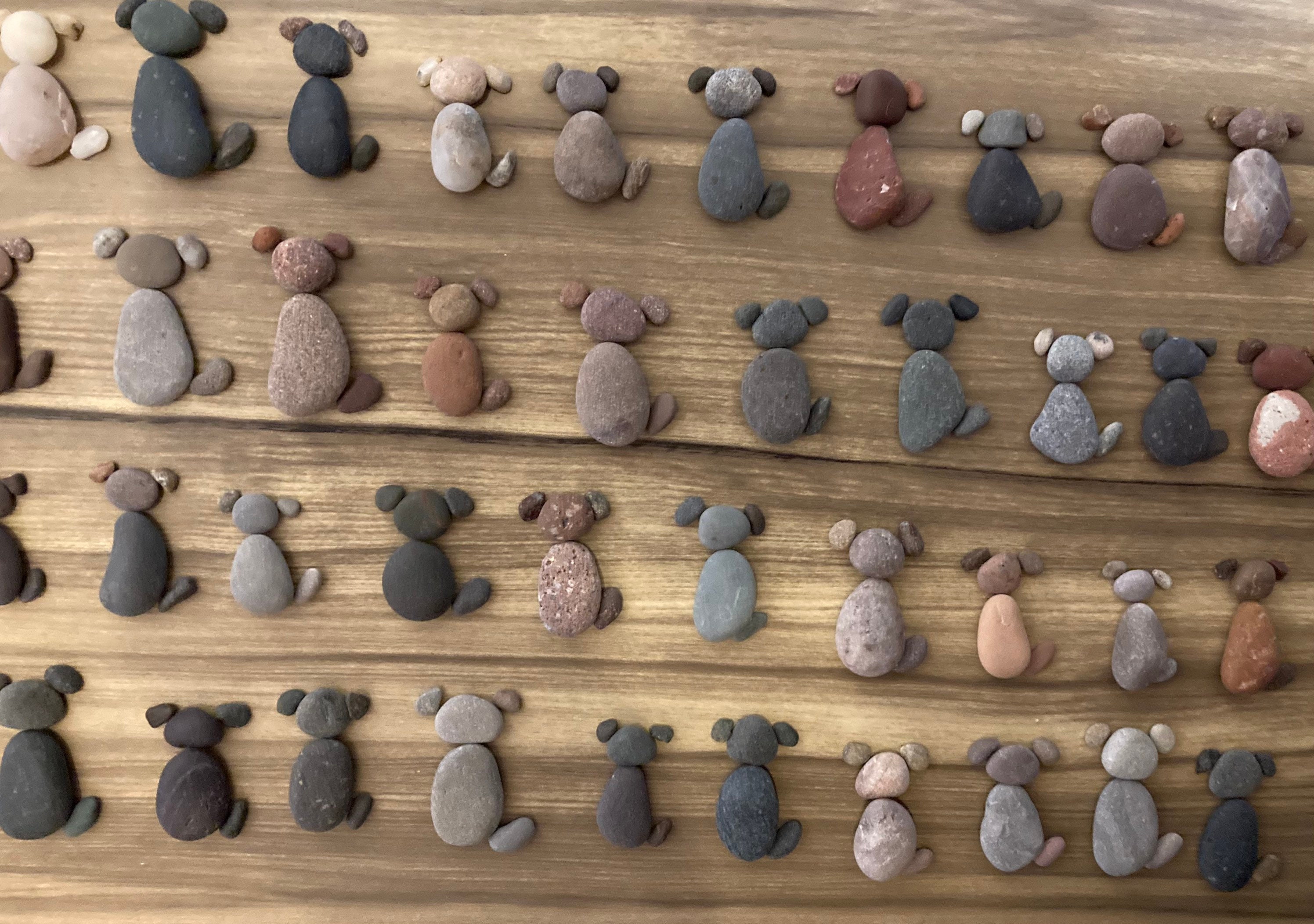 5 Pebble Dogs Pebble Art Supply Pebble Dogs Pebble Bodies - Etsy UK