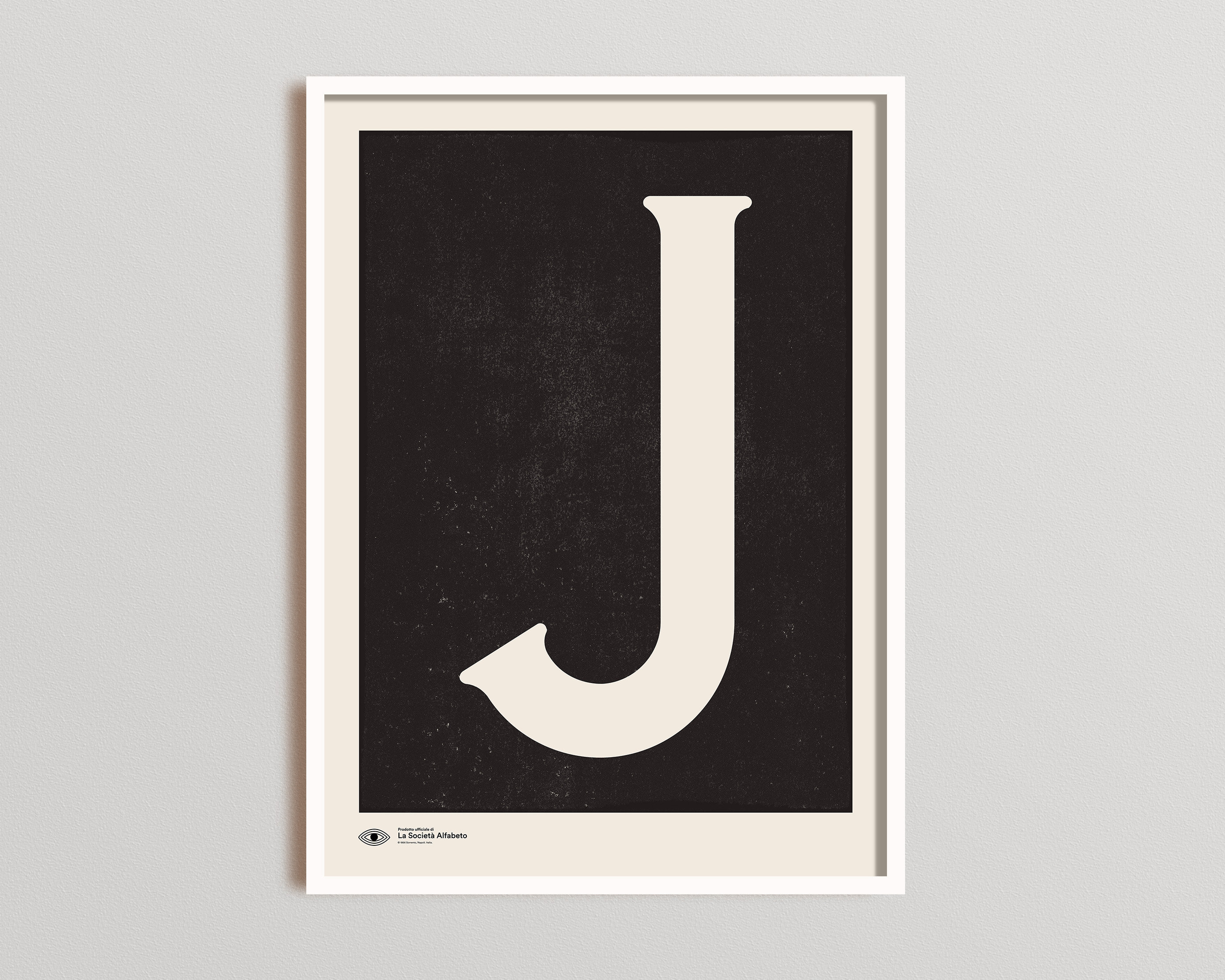 Capital Letter Wall Art | Monogram Poster Art Print | Letter J ...