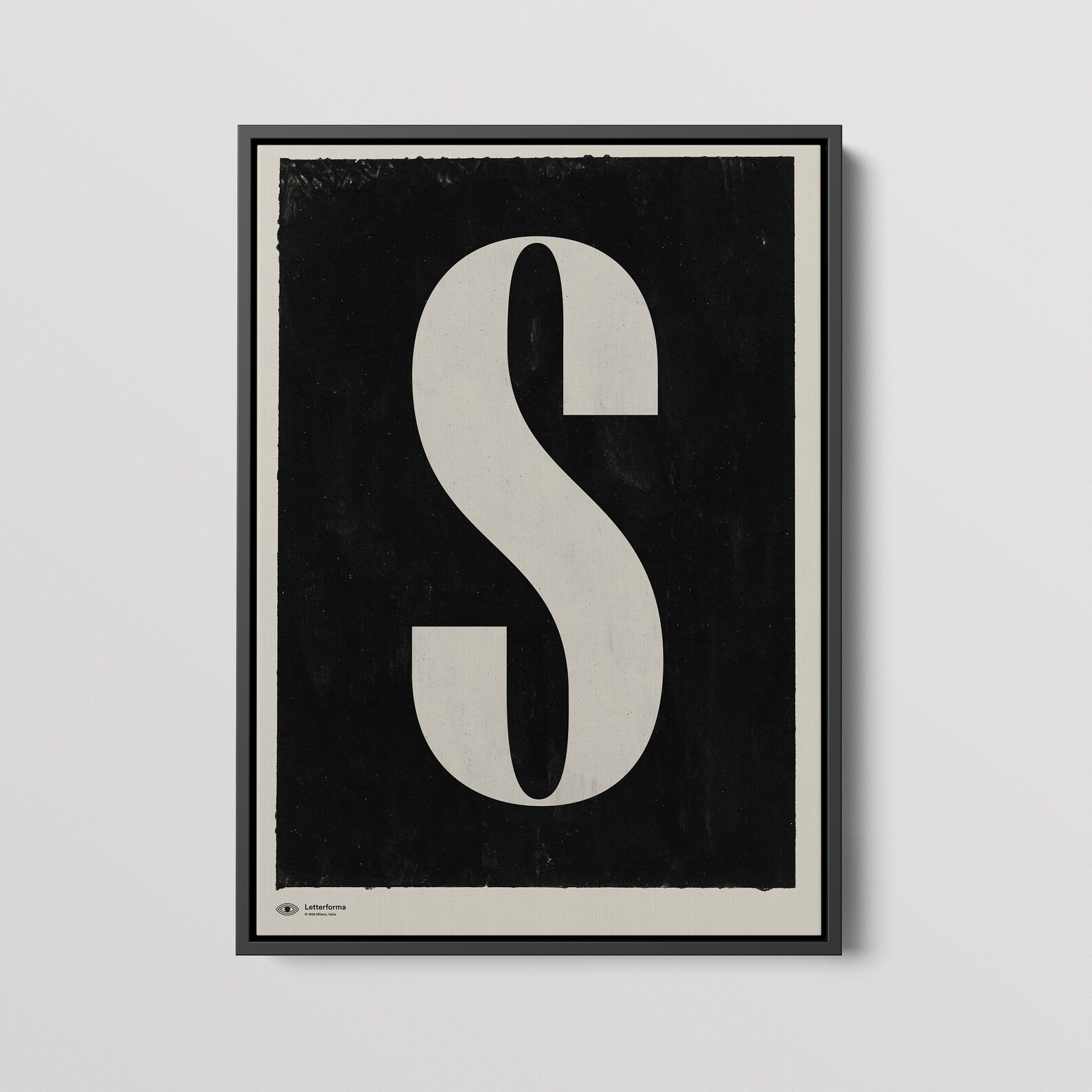 Capital Letter Wall Art Monogram Poster Art Print Letter S Instant ...