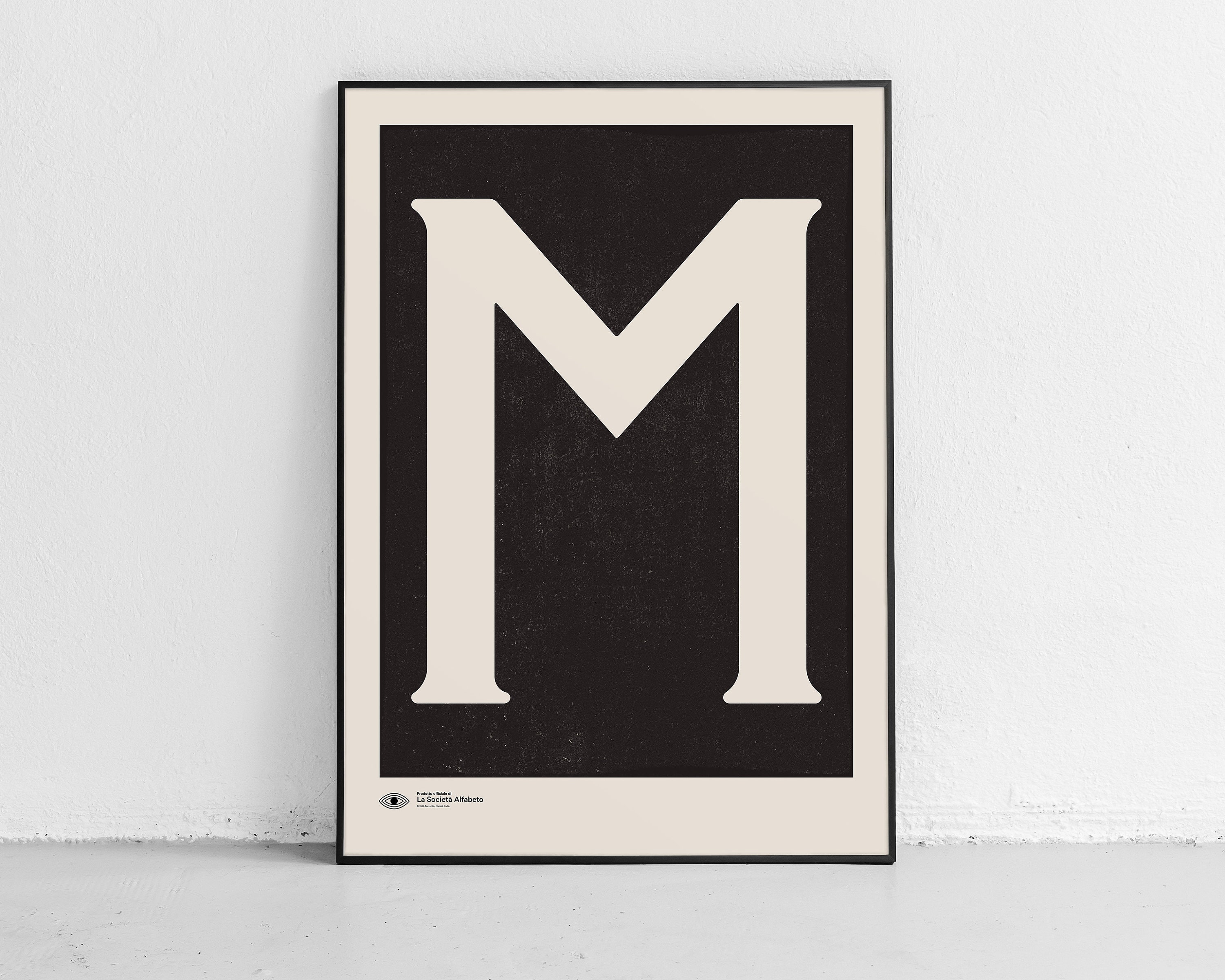 Capital Letter Wall Art | Monogram Poster Art Print | Letter M ...