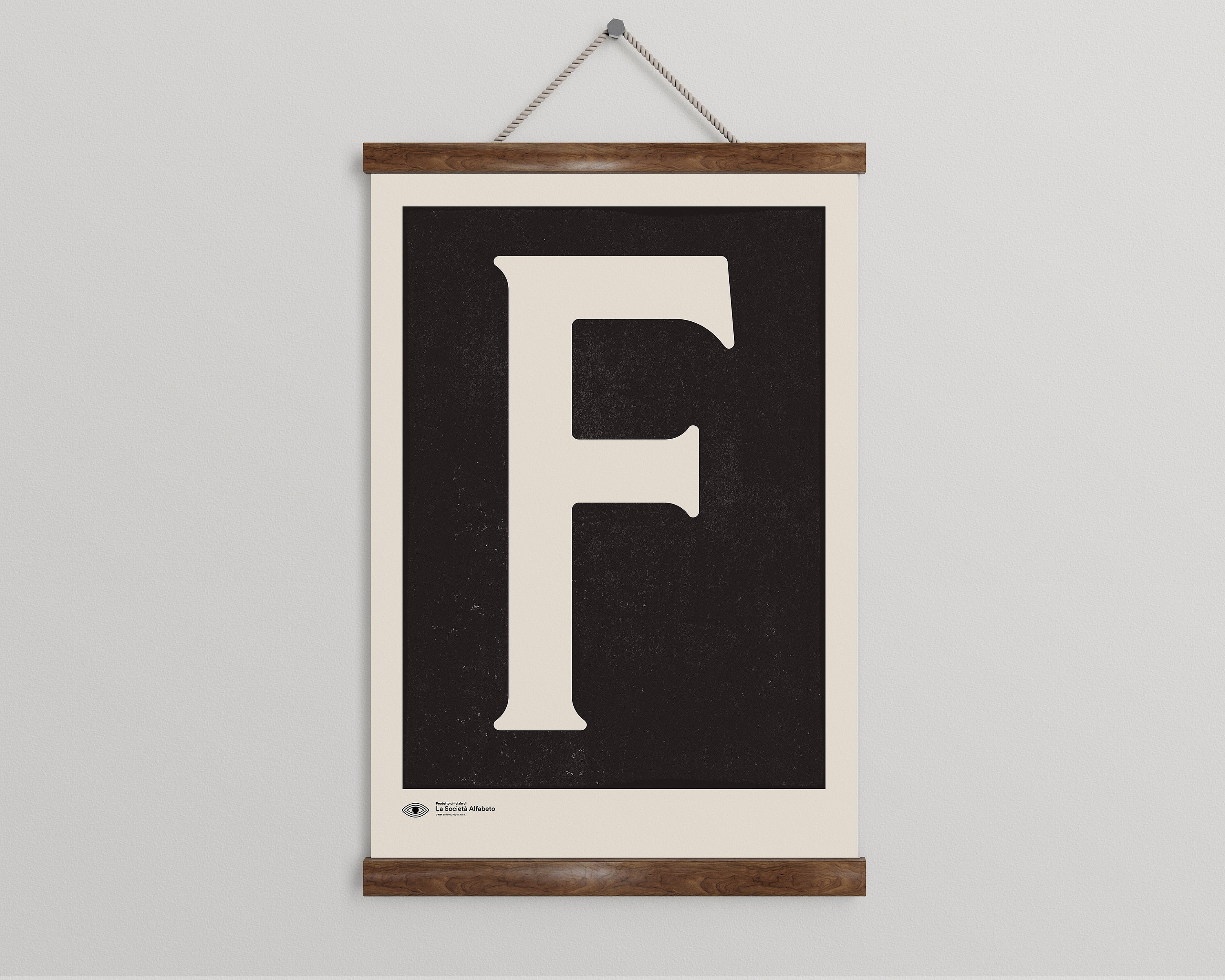 Capital Letter Wall Art | Monogram Poster Art Print | Letter F ...