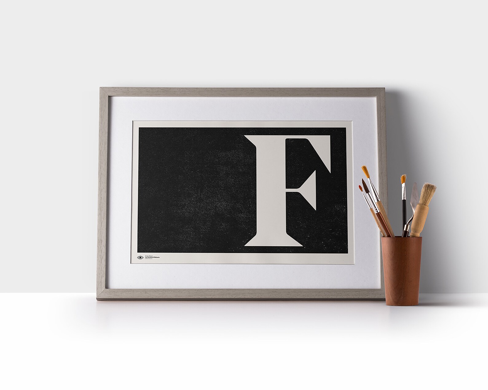 Large Wall Art, Monogram Poster Art Print, Letter F, Instant Download ...