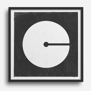 LETTER C — Block Letter Square Wall Art, Modern Monogram Poster Art ...